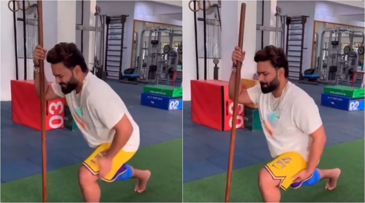Watch: Delhi Capitals share video of Rishabh Pant performing stretches ...