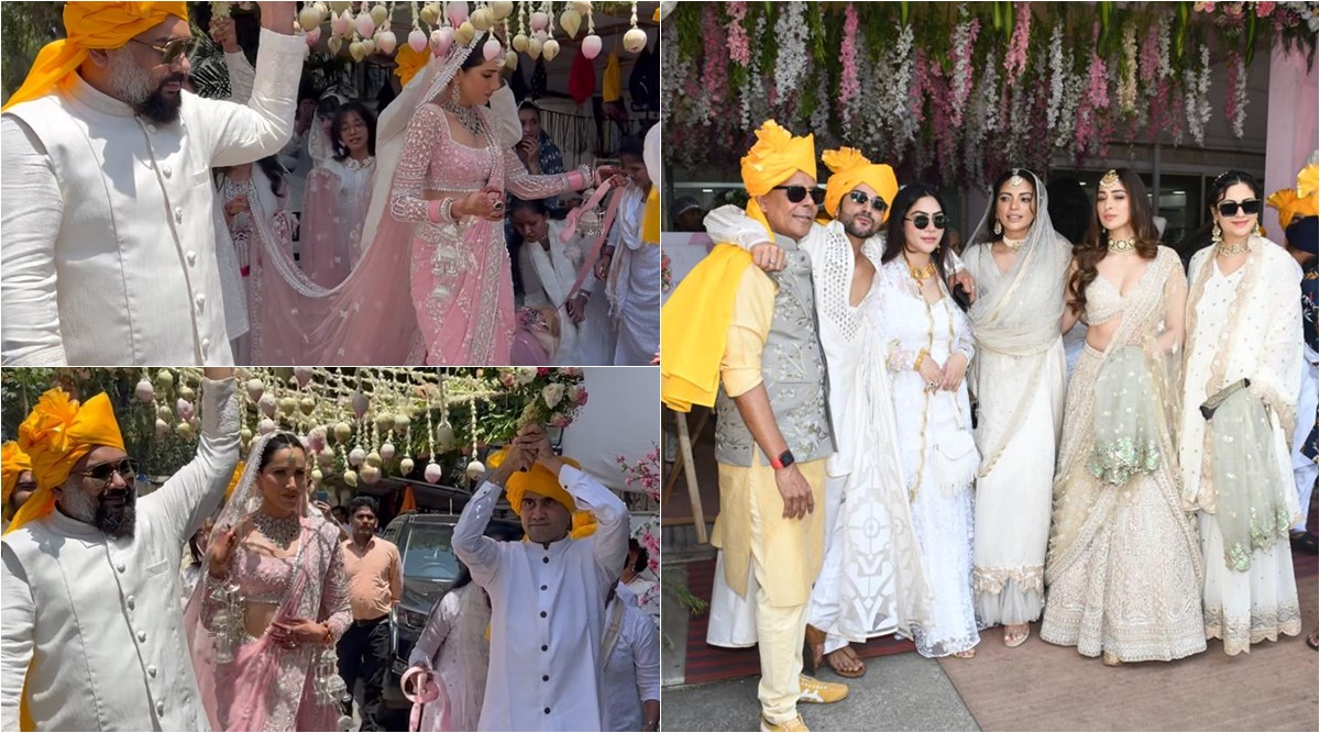 Sonnalli Seygall arrives to tie the knot with Ashesh L Sajnani; Shama ...