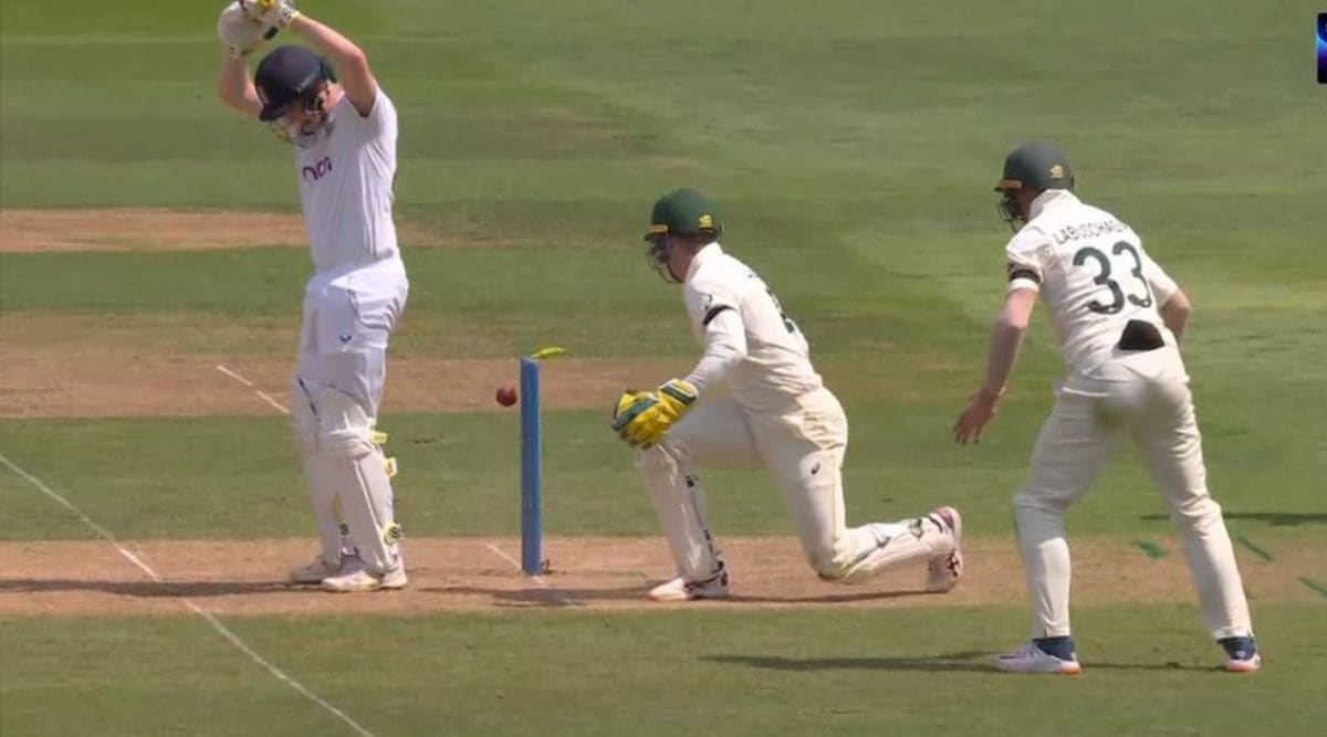 Watch: Harry Brook’s bizarre dismissal in the first Ashes Test ...