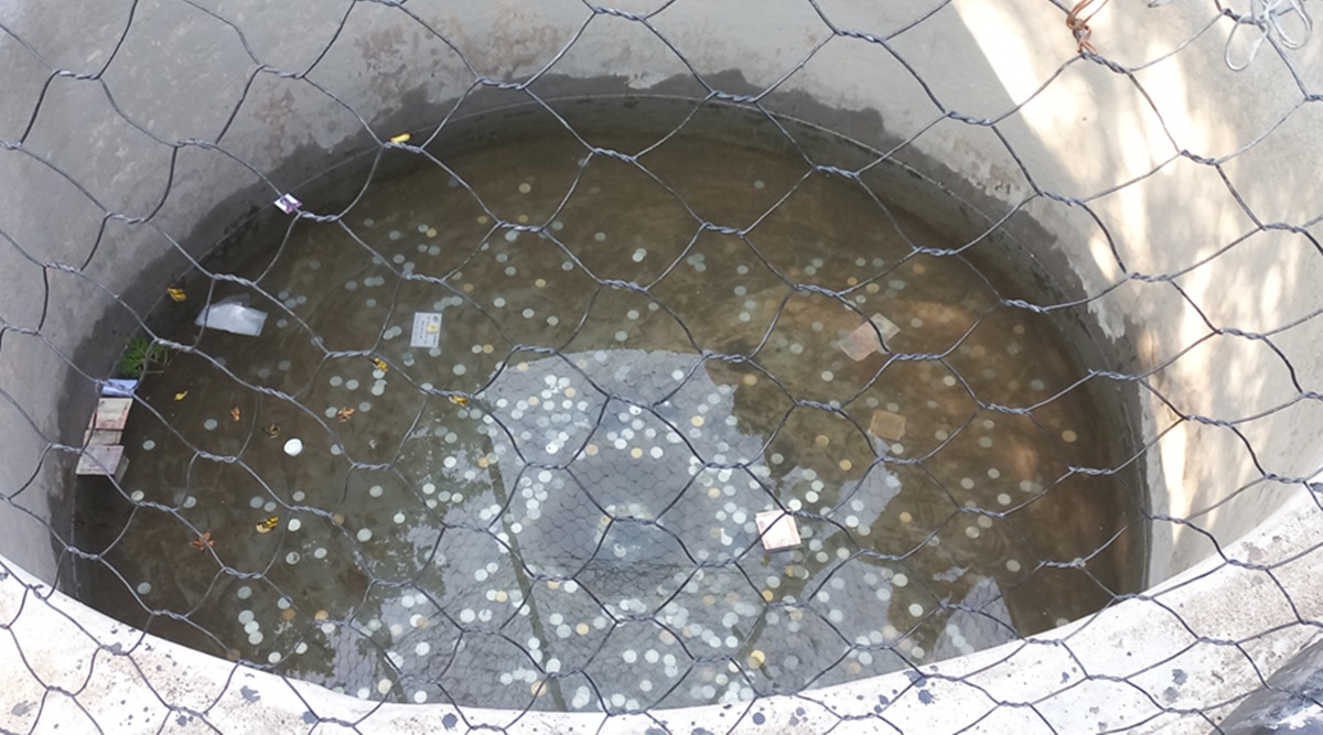 Not water, but plenty of wishes: An artificial well dazzles in ...