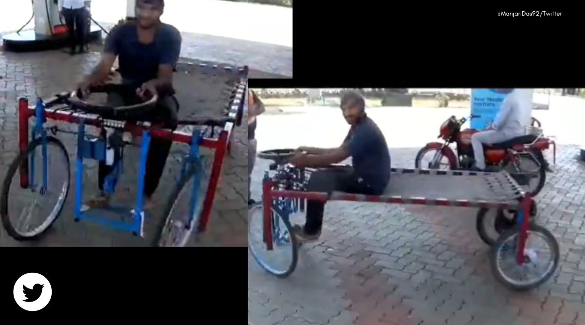 Vehicle using a cot: Anand Mahindra thinks this ‘prank jugaad’ can be a ...