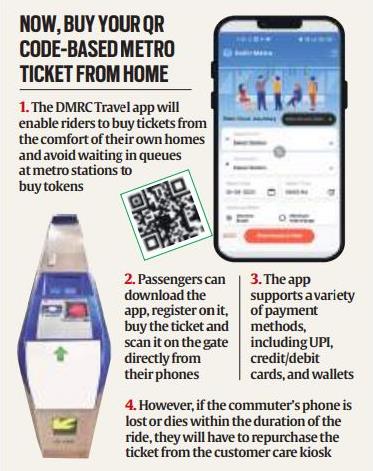 Starting today, buy a QR code-based ticket for your Delhi Metro ride ...