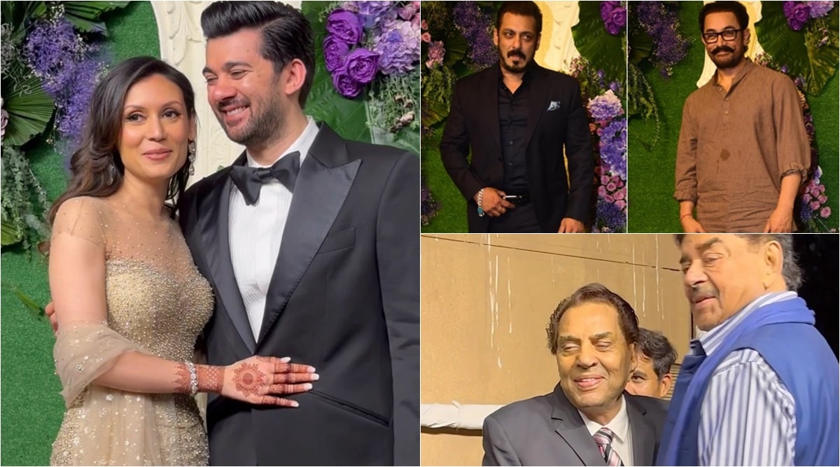 Karan Deol-Drisha Acharya’s wedding reception: Salman Khan, Aamir Khan ...