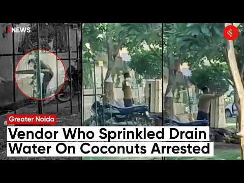 Viral video vendor who sprinkled drain water on coconuts arrested ...