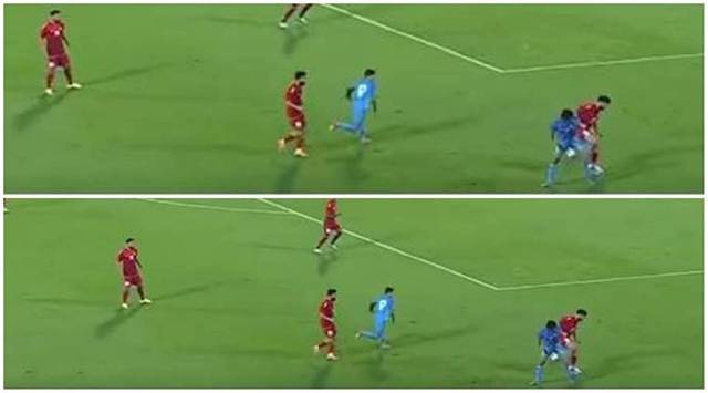 Watch: Nikhil Poojary’s behind the back nutmeg that led to India’s ...