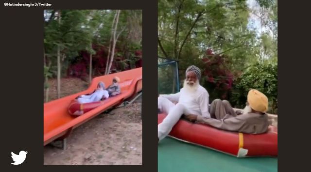 Wholesome video of old men enjoying water slide wins over netizens ...