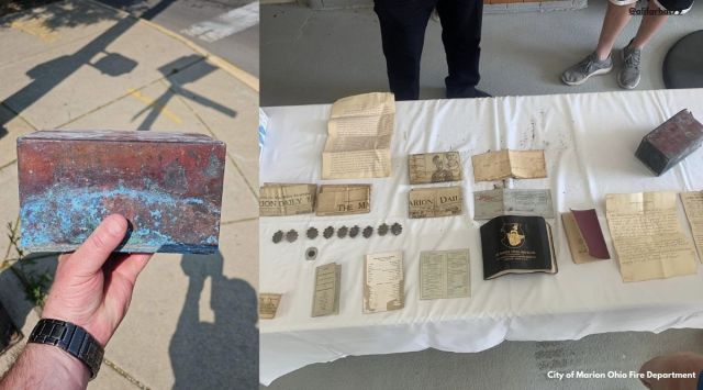 US fire department discovers 118-year-old time capsule box from old ...