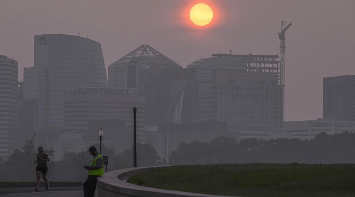 Haze moves through Midwest, as New York City avoids the worst for now ...