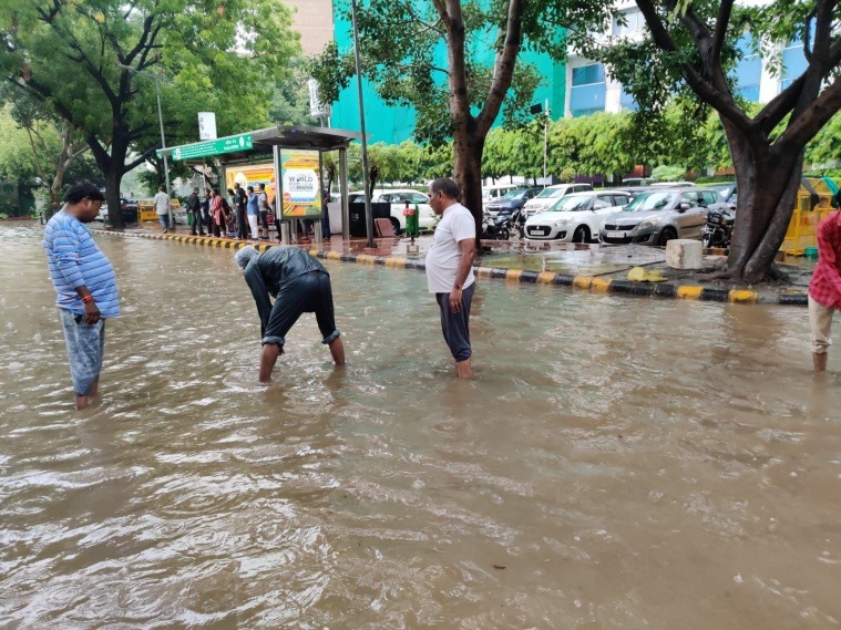 Waterlogging Across Delhi As Heavy Rain Pounds National Capital Delhi
