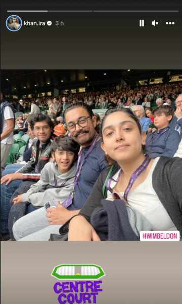 Aamir Khan attends Wimbledon 2023 Men’s Finals with daughter Ira and ...