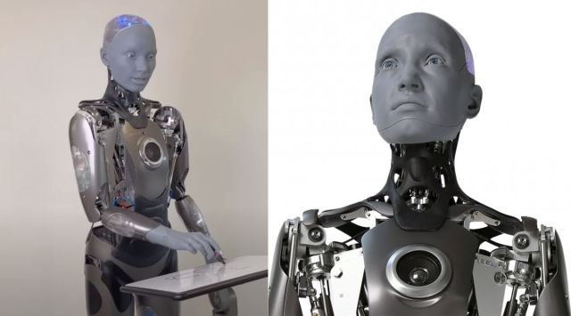 Watch humanoid robot Ameca, equipped with Stable Diffusion, draw a cat | Technology News - The ...