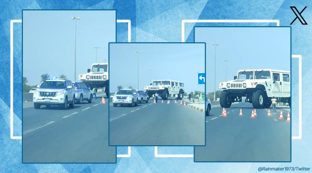 Dubai sheikh’s giant Hummer that is 46 feet long, 21 feet tall makes ...