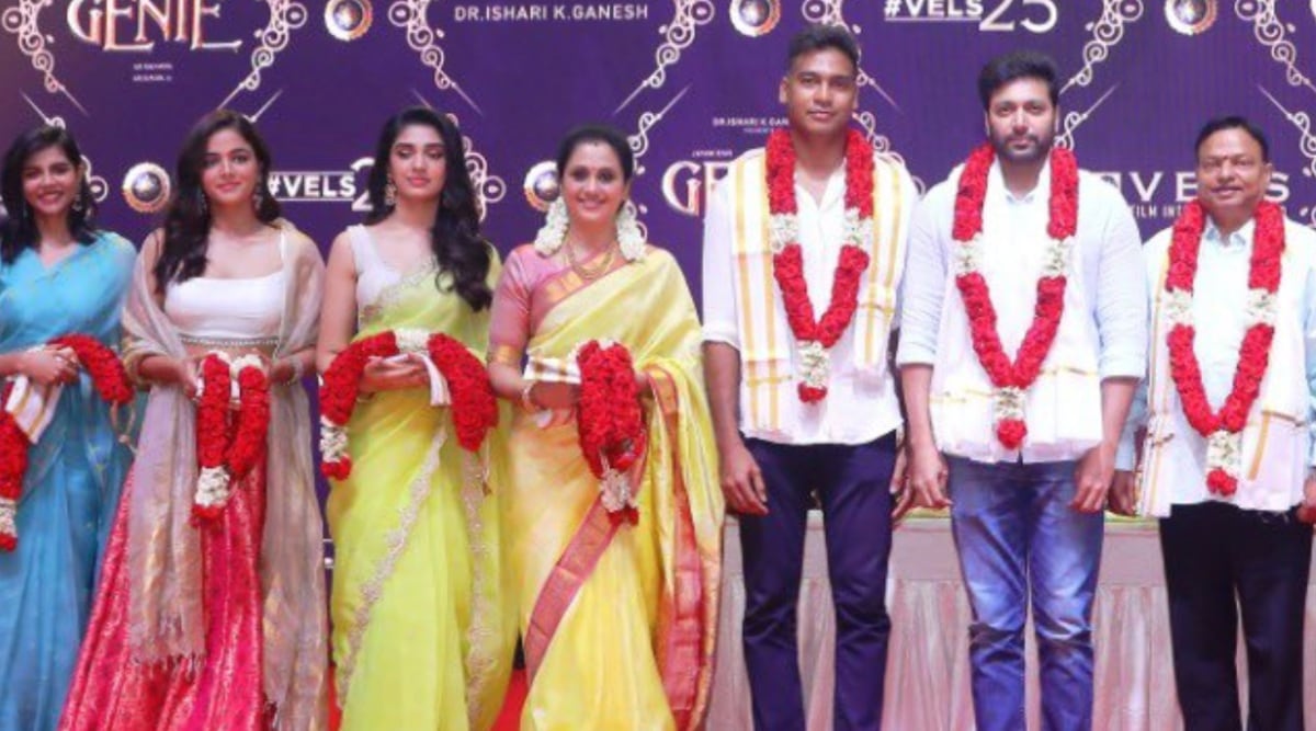 Jayam Ravi’s next titled Genie: Krithi Shetty, Kalyani Priyadarshan ...