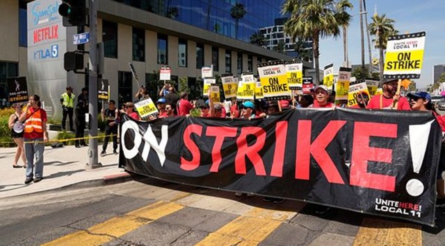 Comedians energise the picket lines as Hollywood actors and writers ...