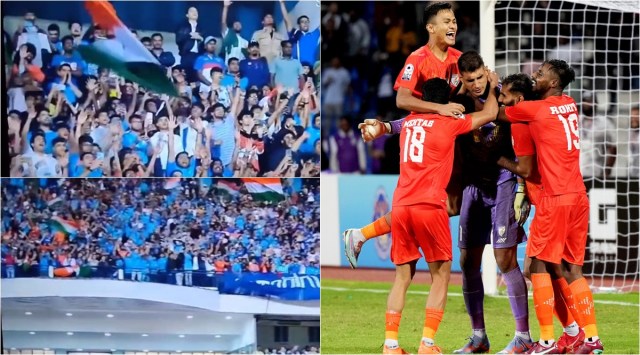 Watch: Crowd sings Vande Mataram and Maa Tujhe Salaam after India beat ...