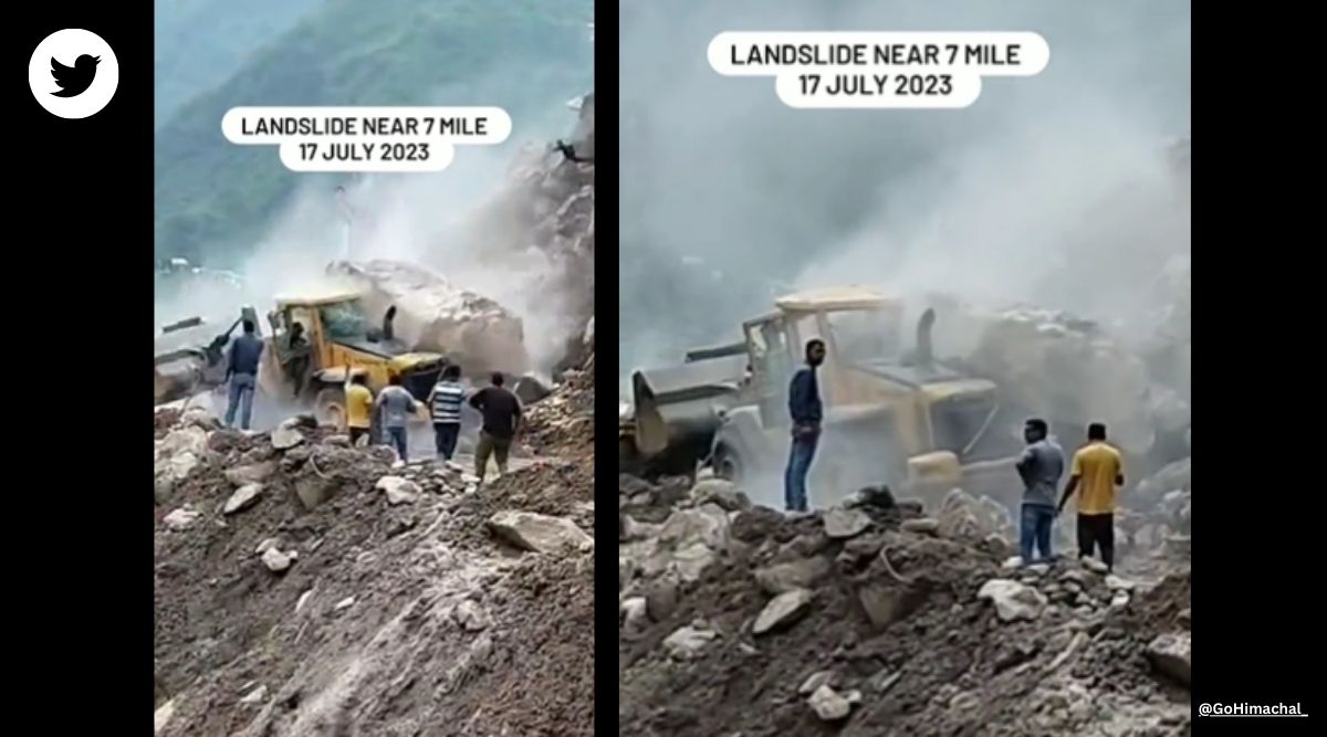 As IFS officer shares video of JCB being hit with debris, netizens ...