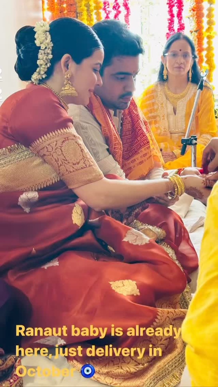 Kangana Ranaut dances at sister-in-law Ritu Ranaut’s godbharai, shares ...