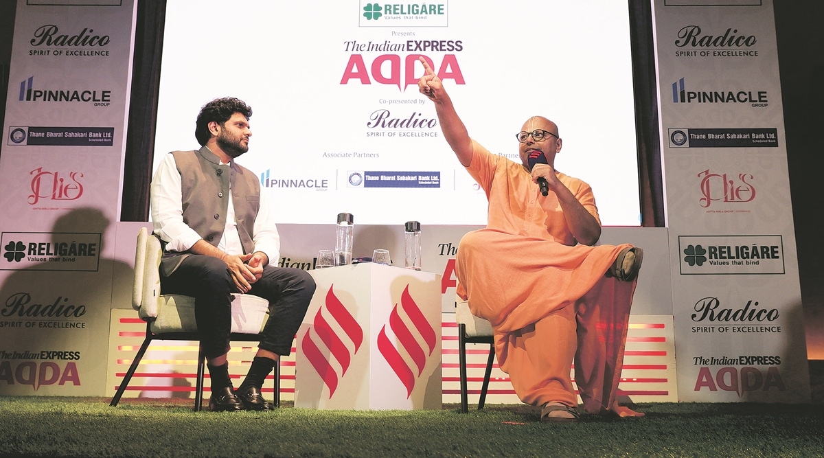 Gaur Gopal Das at Express Adda: ‘Should any individual or ideology ...