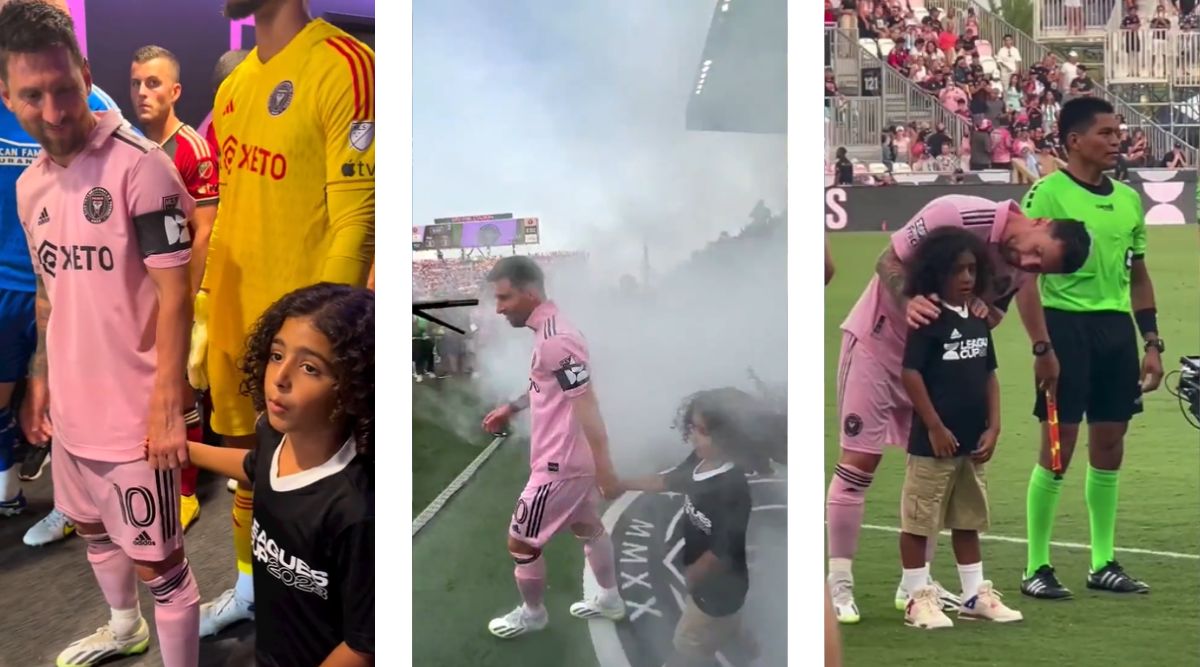 Watch: Lionel Messi comforts DJ Khaled’s crying son after walking out ...