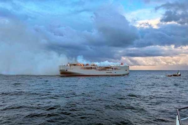 Ship carrying 3,000 cars ablaze off Dutch coast, crew member dead ...