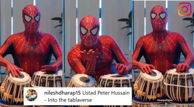 ‘Ustad Peter Hussain’: Netizens amused by ‘tabla playing’ Spider-Man ...