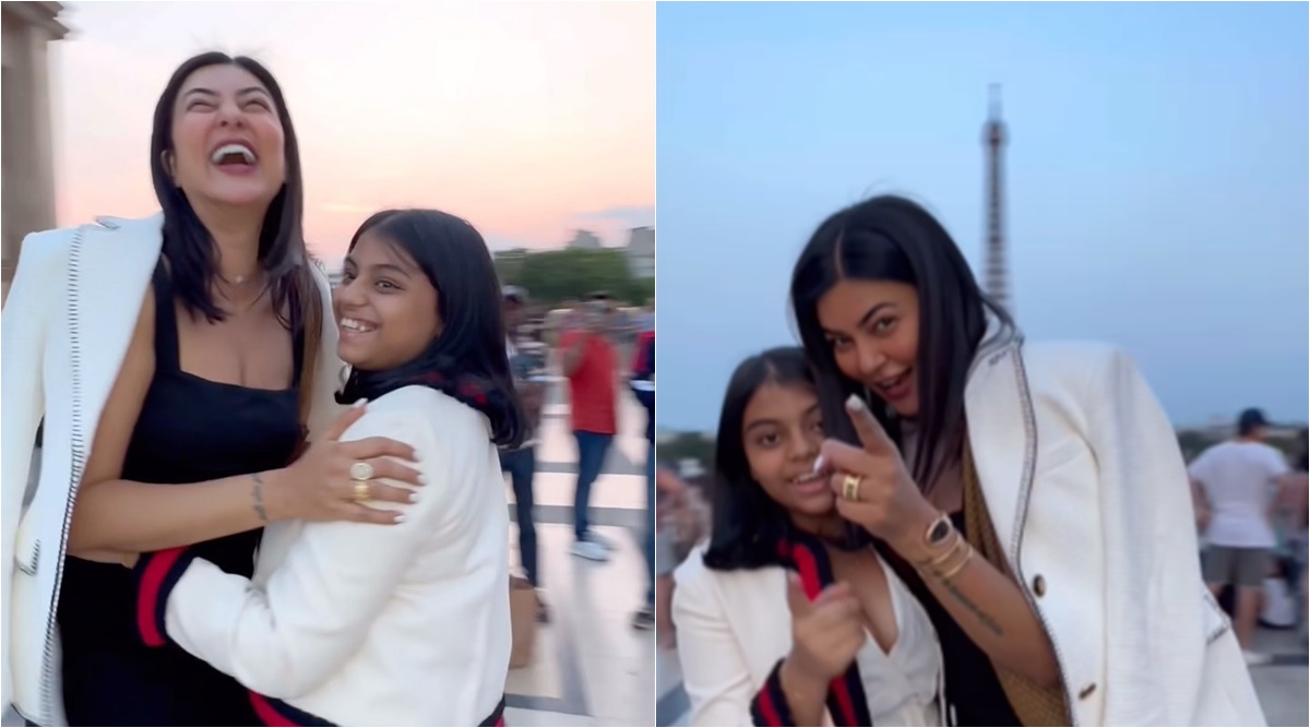 Sushmita Sen dances with Alisah in front of the Eiffel Tower, reveals ...