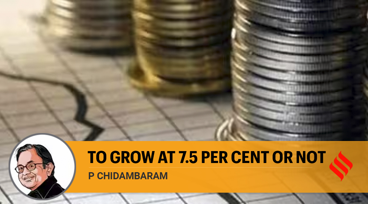 P Chidambaram writes: To grow at 7.5 per cent or not | The Indian Express