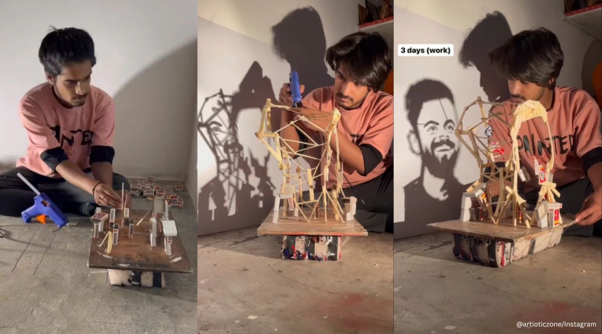 Netizens are in awe of Virat Kohli’s brilliant shadow portrait ...