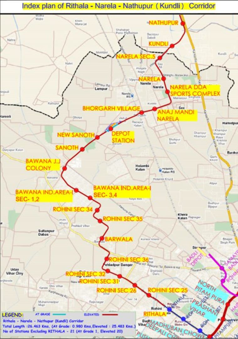 DMRC to extend Red Line’s expansion plans from Narela to Haryana’s ...