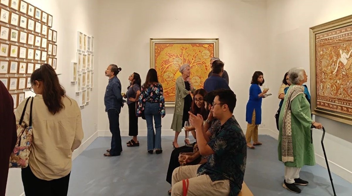 Visual artist Seema Kohli celebrates feminine form through embroidery ...