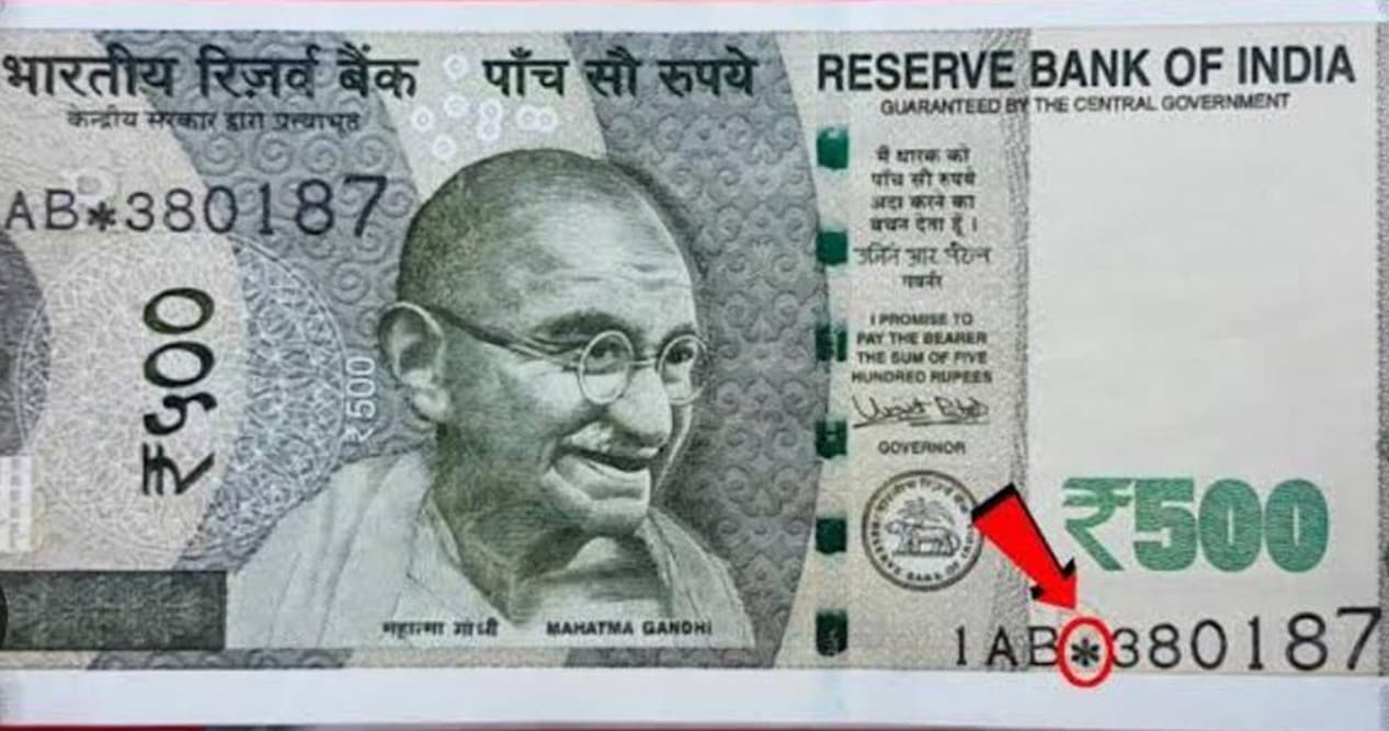 Currency note with * symbol in number panel valid note: RBI | Business ...
