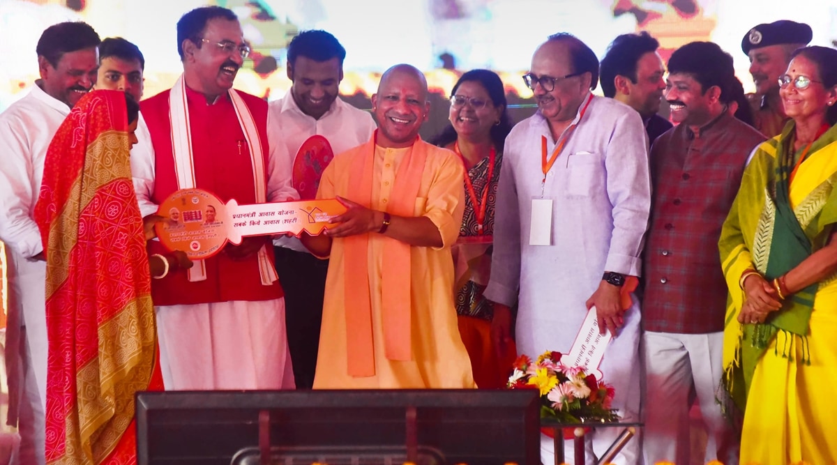 Yogi hands over keys of 76 houses built on land seized from Atiq, calls ...