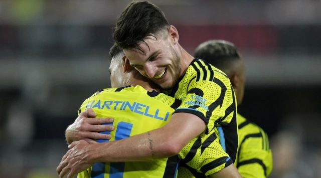 Declan Rice comes in as 2nd-half sub in Arsenal’s 5-0 victory over the ...