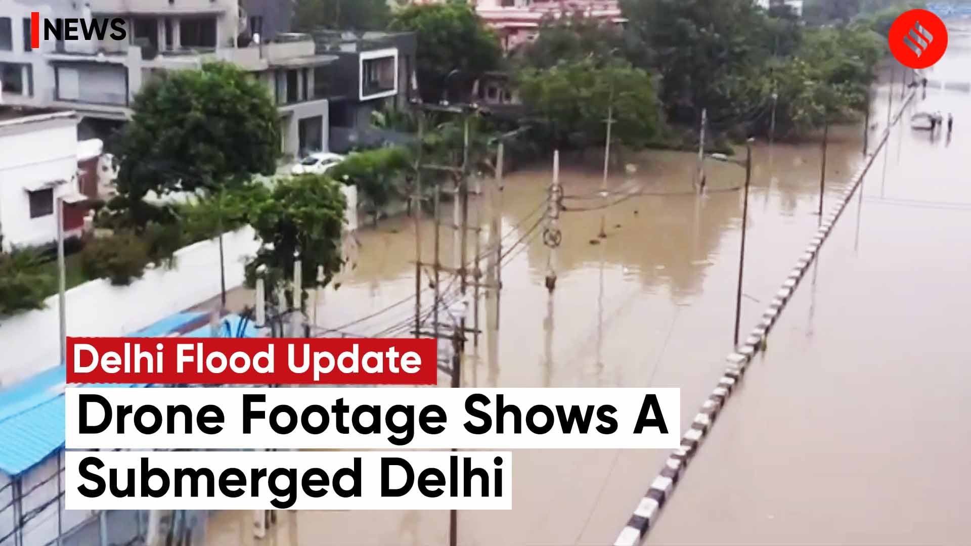 Delhi flood parts of delhi submerged as yamuna overflows drone footage reveals predicament 2-The ...