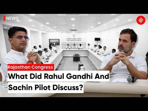 With sachin pilot at his side rahul gandhi interacts with congress ...