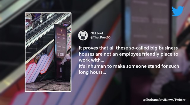 Author Shobana Ravi raises ‘no sitting’ rule for workers, netizens ...