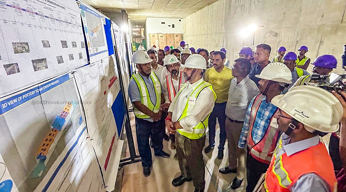 Dy CM Shivakumar inspects Bengaluru metro tunnel work, lauds progress ...