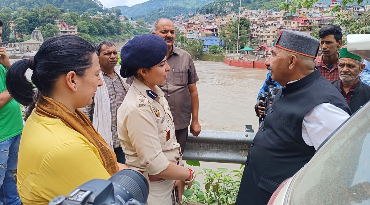 SP Mandi Soumya Sambasivan leads rescue efforts after torrential rain ...