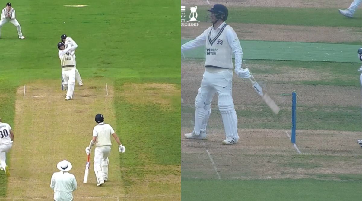 Six and out: Watch England cricketer gets out in bizarre fashion in ...