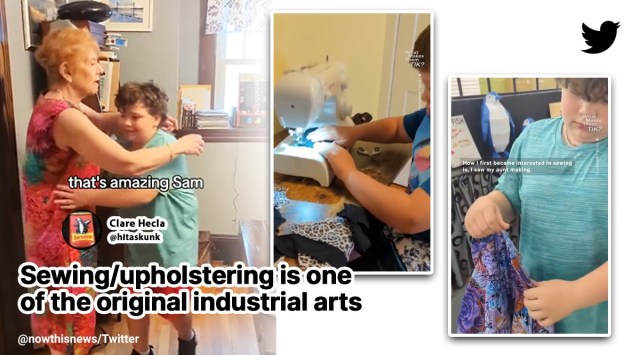 10-year-old boy with passion for sewing breaks gender stereotypes ...