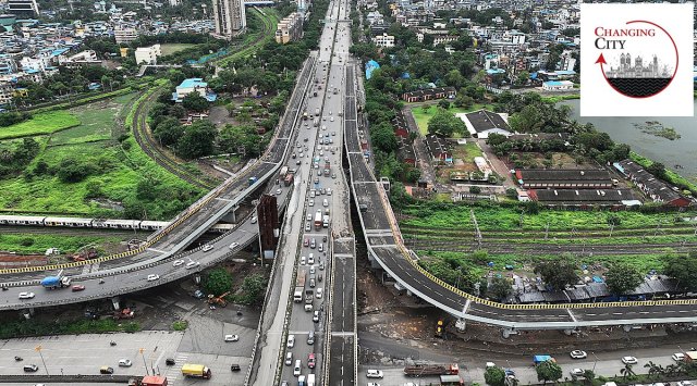 Changing City: Turbhe ROB widening on Sion Panvel Highway almost ...