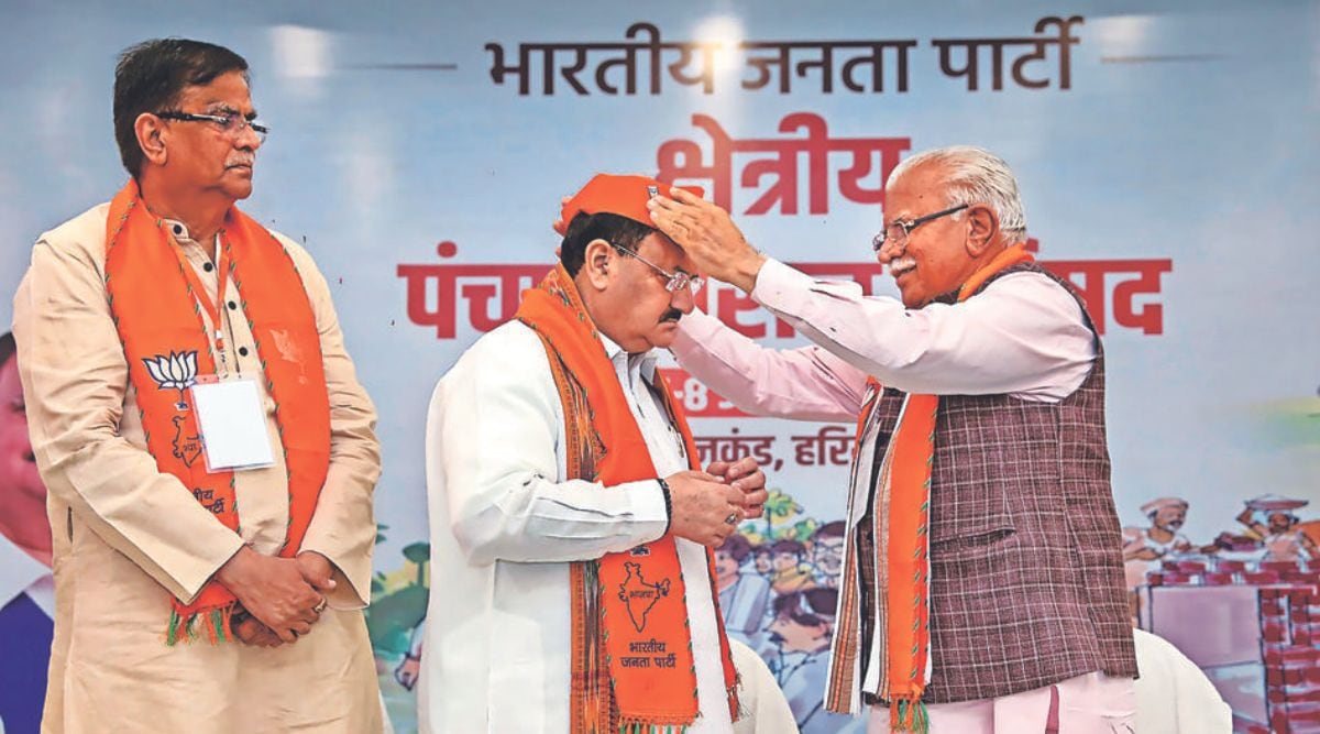 Haryana Cm ‘panchayats Shield Of National Unity Good Governance