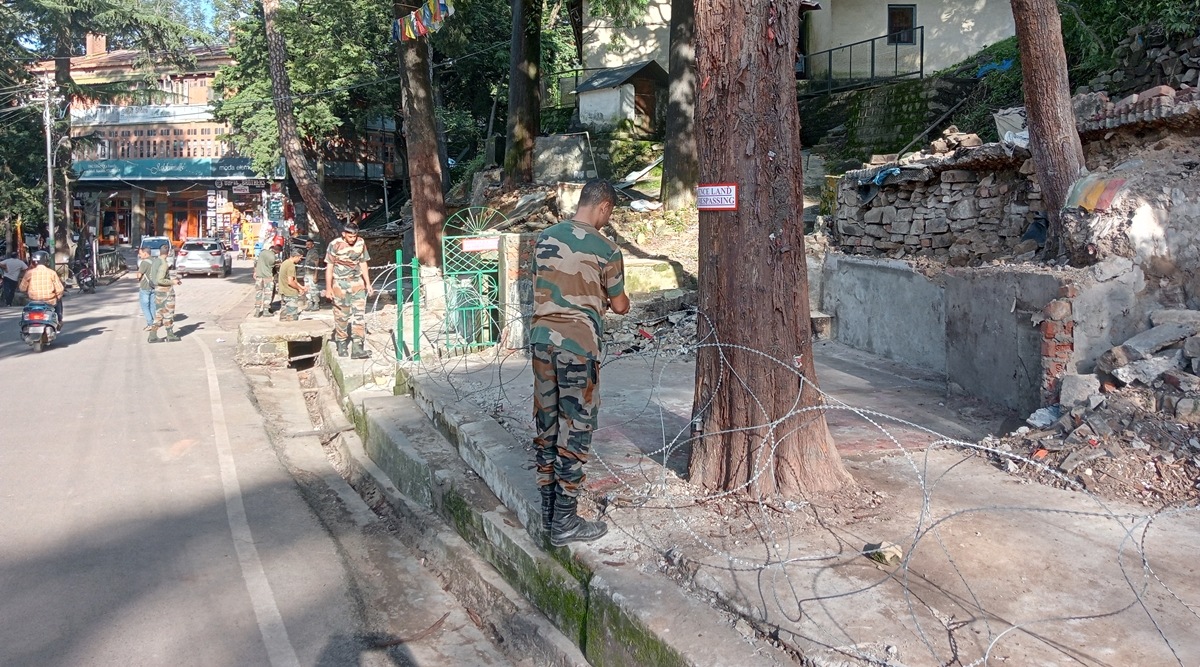 Kasauli Tibet market: With barbed wires & sign boards, Army reclaims ...