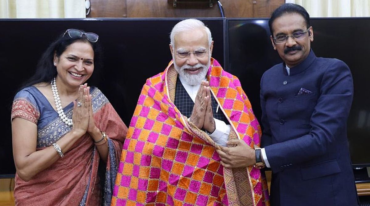 AAP MP and Chancellor of LPU Dr Ashok Kumar Mittal meets PM Modi ...