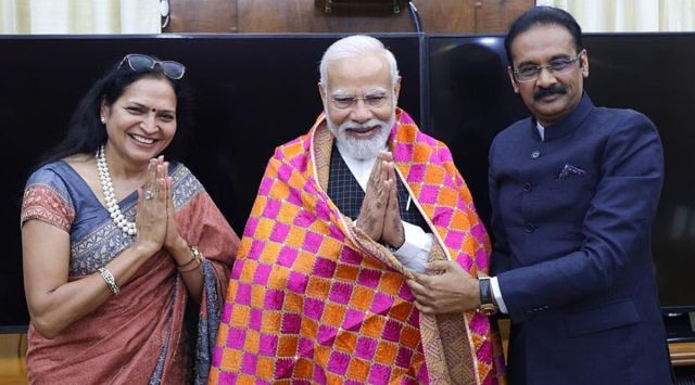 AAP MP and Chancellor of LPU Dr Ashok Kumar Mittal meets PM Modi ...