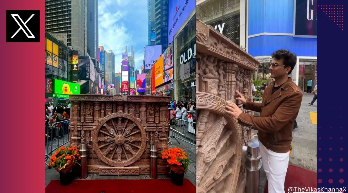 Vikas Khanna unveils stone art inspired by Konark Temple in New York’s ...