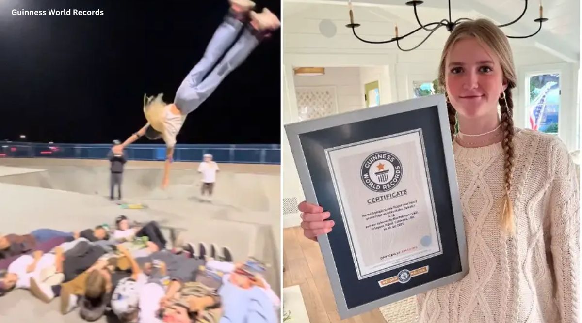 15-year-old makes world record by flipping over 12 friends | Trending ...