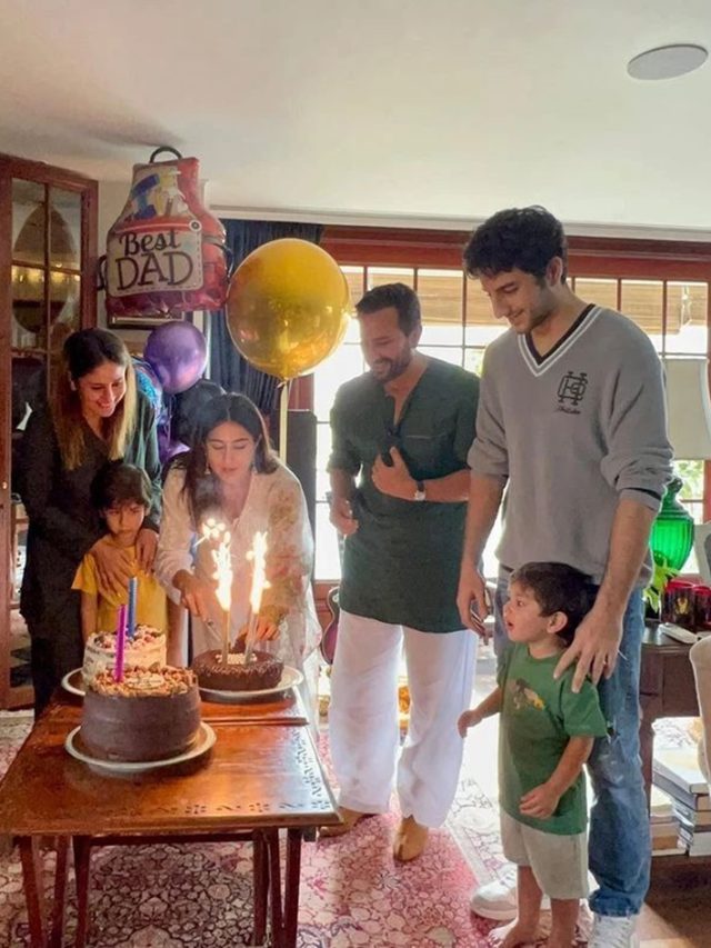 Inside Saif Ali Khan’s birthday celebration with Kareena, Sara, Ibrahim ...