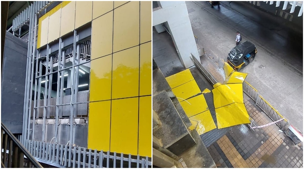 Glass panels at Metro station fall onto auto, no injury reported ...