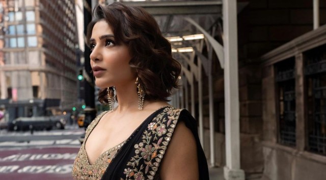 Samantha Ruth Prabhu takes over New York in an exquisite Arpita Mehta sari